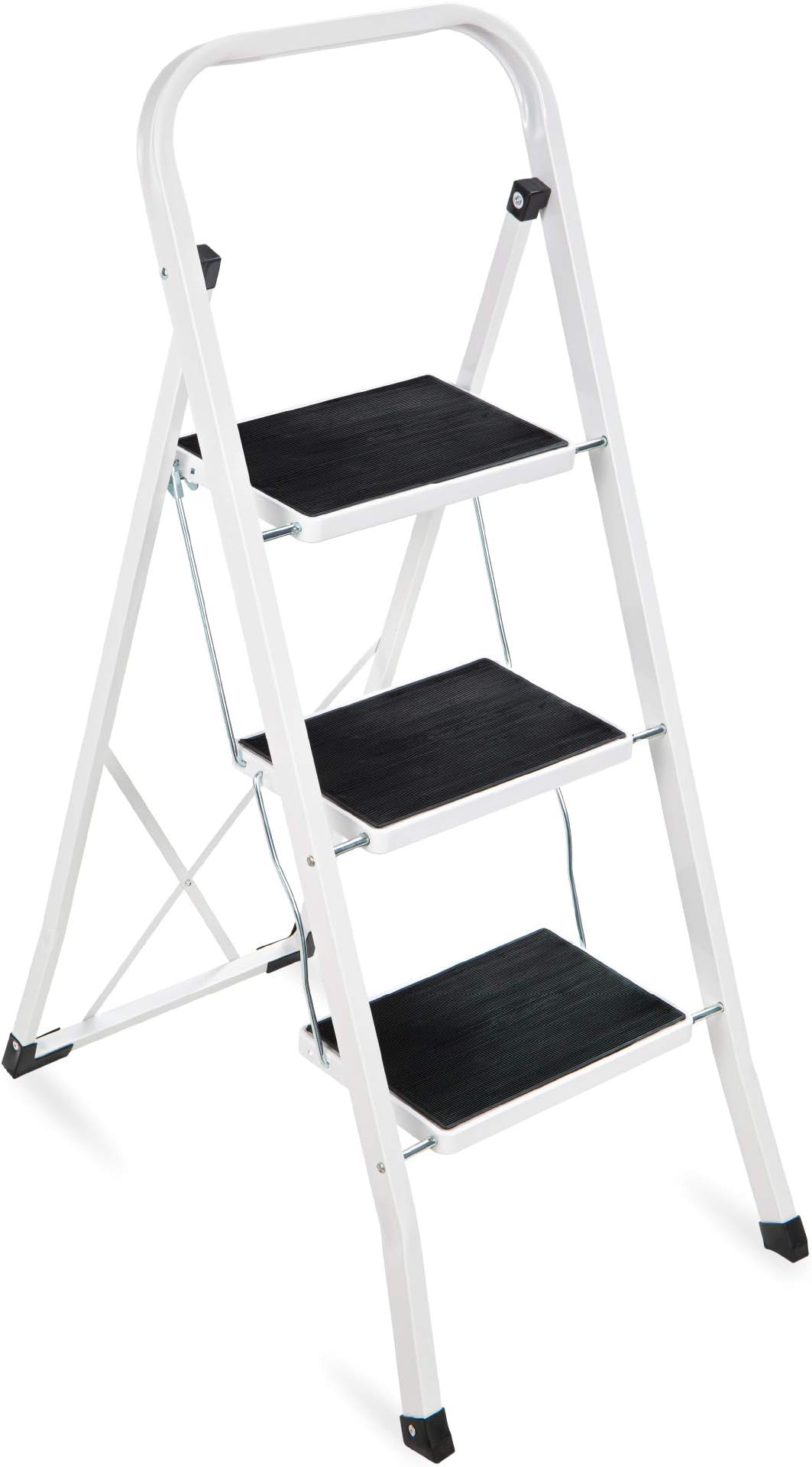Amazon.com: Best Choice Products 3 Step Ladder Folding Sturdy ...