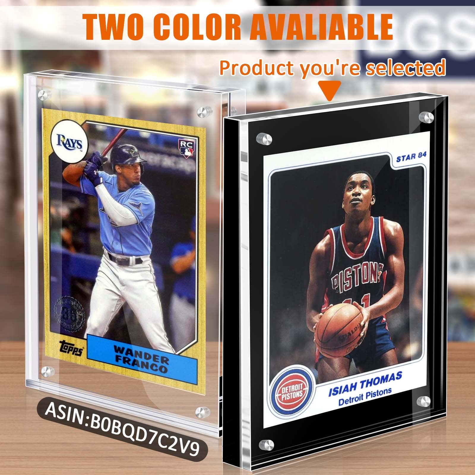Snapklik.com : Acrylic Card Display Frame, Magnetic Trading Card Frames