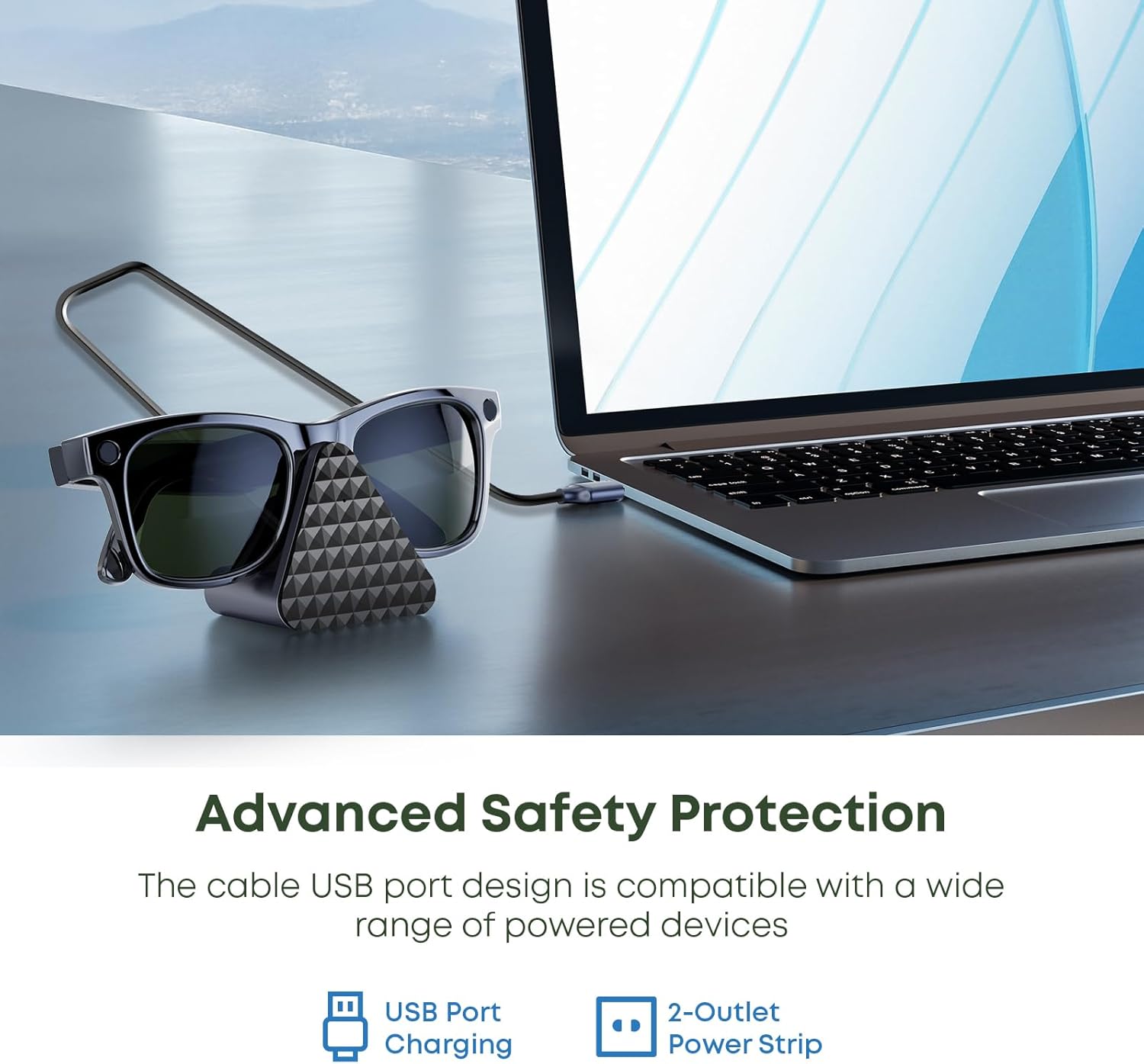 Charging Dock Compatible with Ray-Ban Meta Smart Glasses,Potable Travel ...