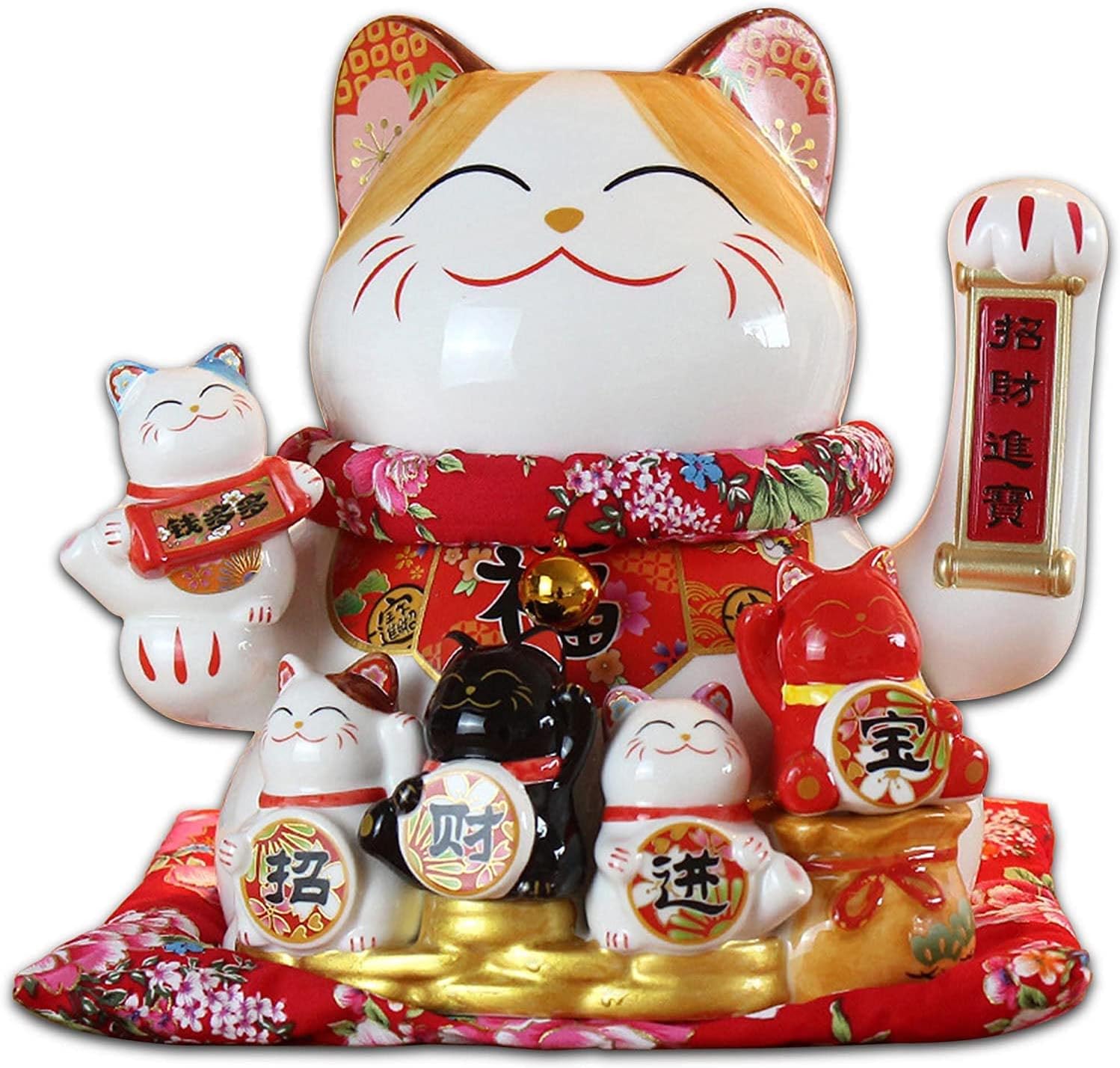 Amazon.com: TXYXT Maneki Neko Lucky Statue Cat Waving Arm for Good Luck ...