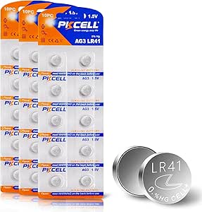 LR41 Battery,30Pack 1.5V AG3 LR736 L736F Button Cell Battery for Digital Thermometer Laser ...