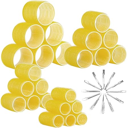 Amazon.com : Conair Self Grip Extra Large Hair Rollers, Hair Curlers ...