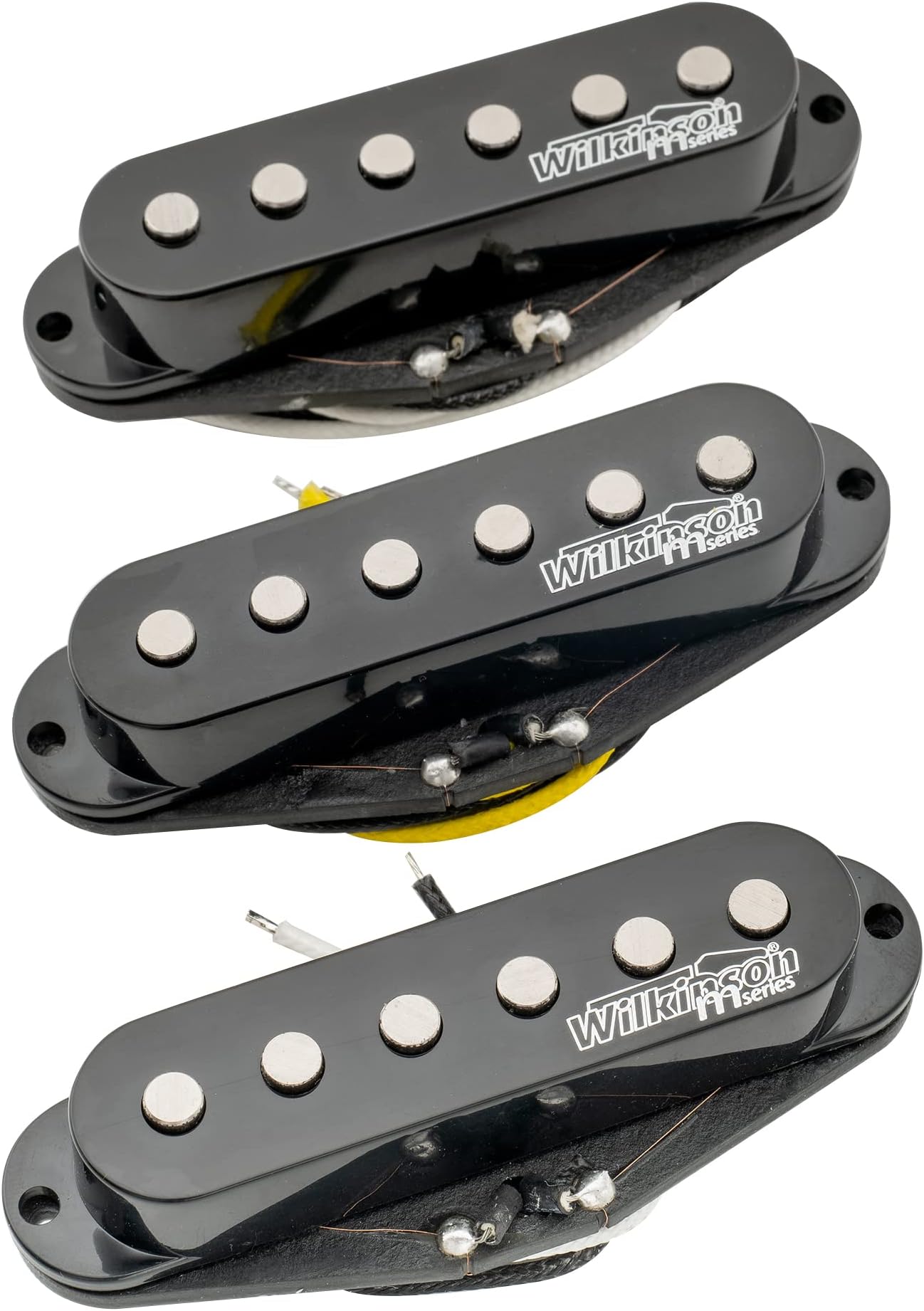 Amazon.com: FLEOR Alnico 5 Single Coil Pickups Flat Pole Guitar Neck ...