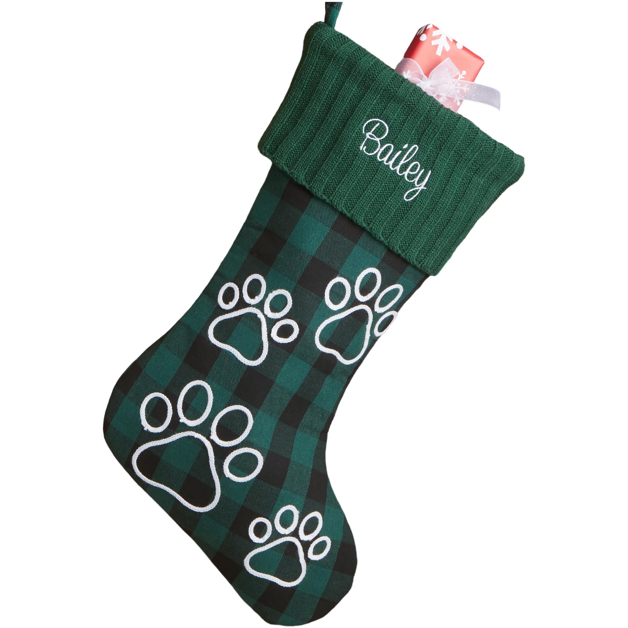 Amazon.com: Personalization Universe Buffalo Check Personalized Dog ...