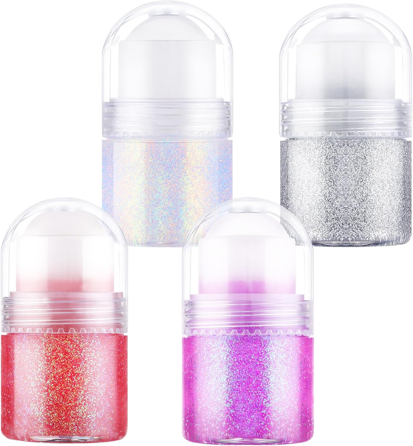 Amazon.com: 4 Pack Roll On Body Glitter Gel for Body,Face,Hair,Lip ...