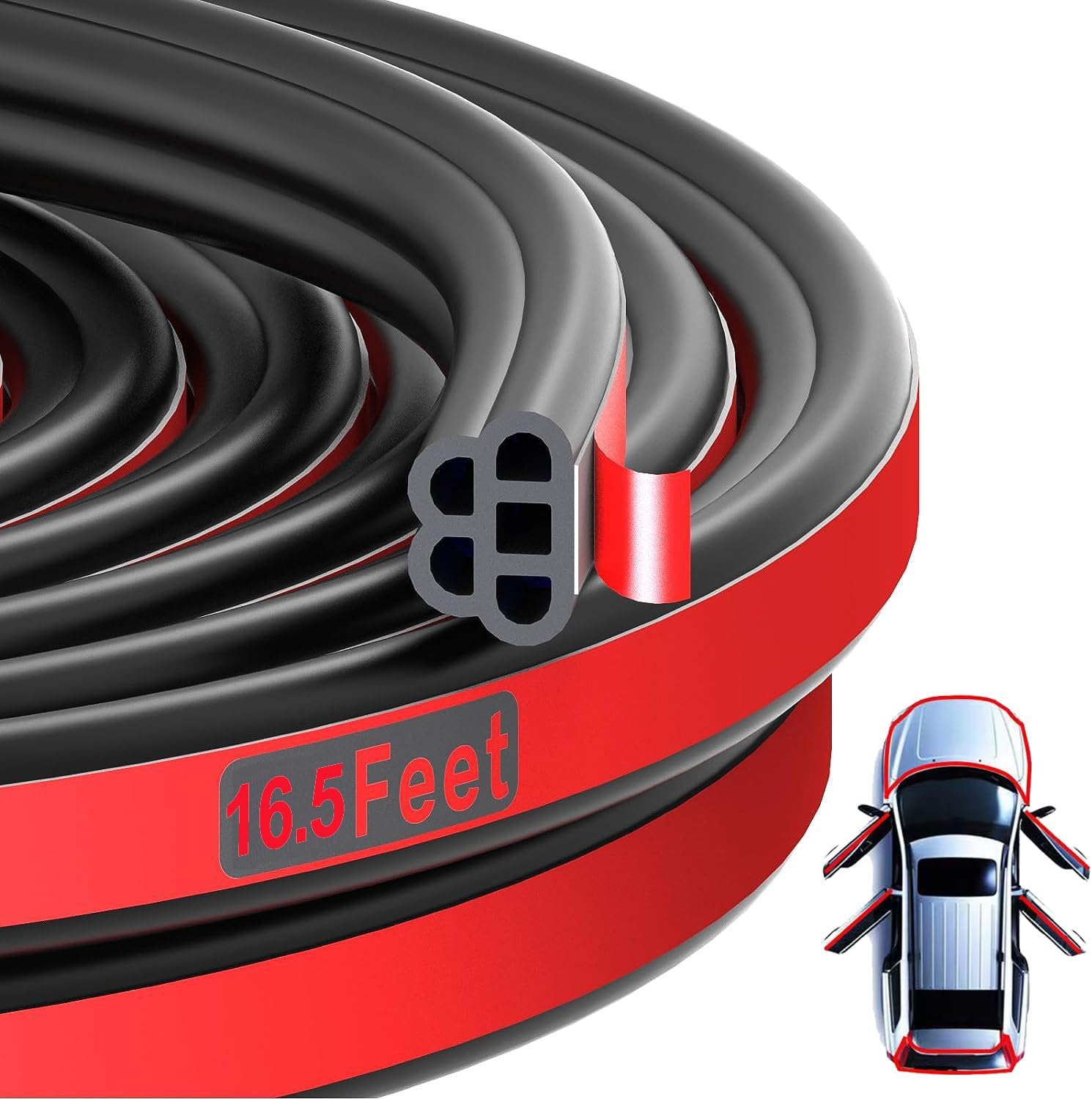 Amazon.com: Car Door Rubber Seal Strip - Self Adhesive Weather ...