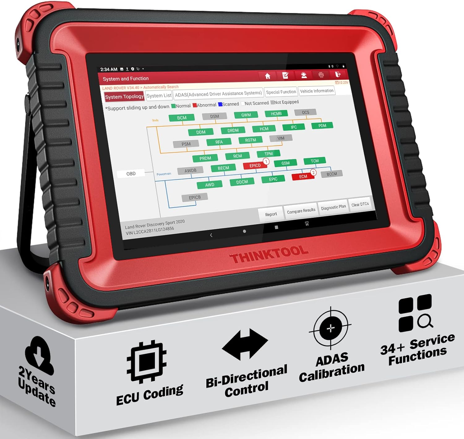 thinkcar Thinktool Pros OBD2 Diagnosegerät OE-Level Alle System Scanner ...