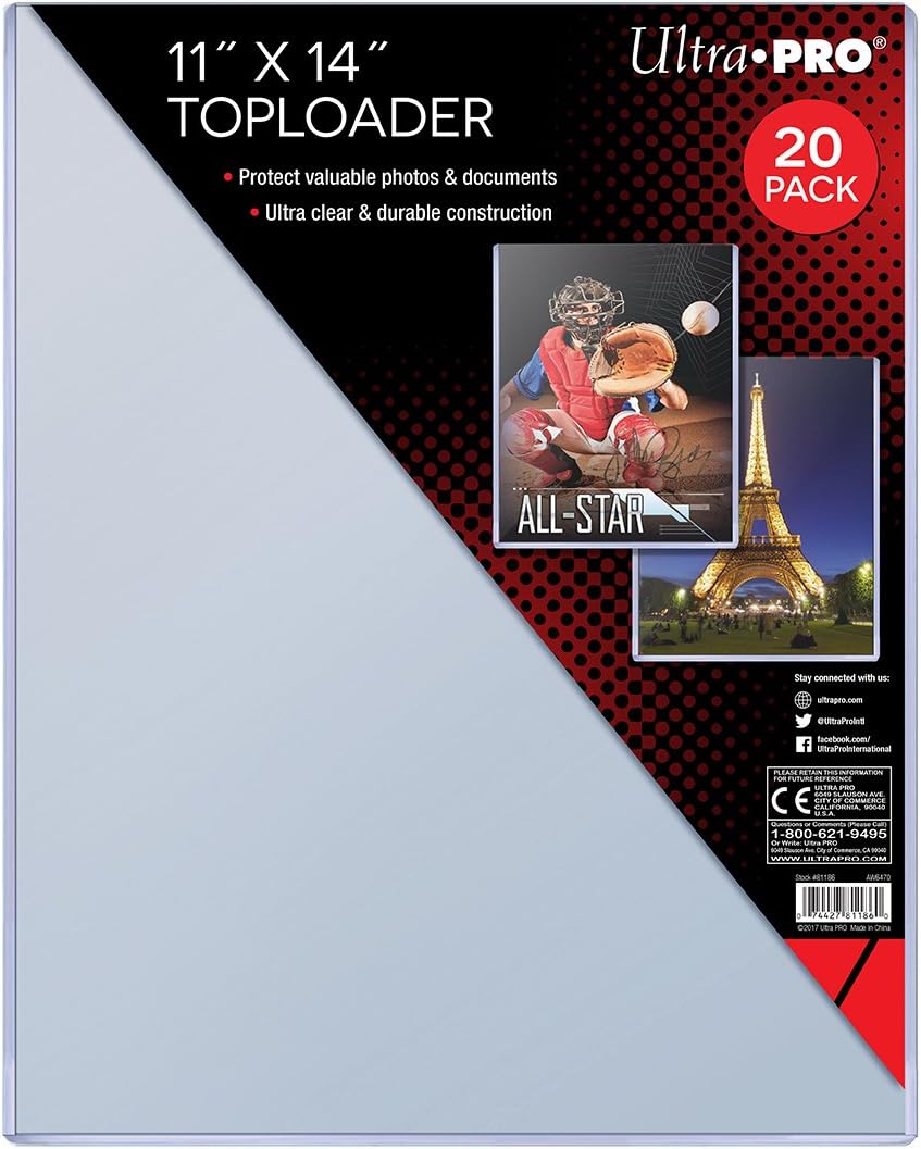 Amazon.com : StoreSMART - Clear Rigid Toploaders - 9" x 12" - HPP9X12 ...