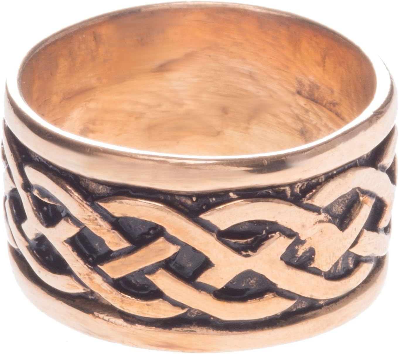 Windalf Breiter Ring Taranis 11 mm Keltischer Knoten Edle Bronze ...