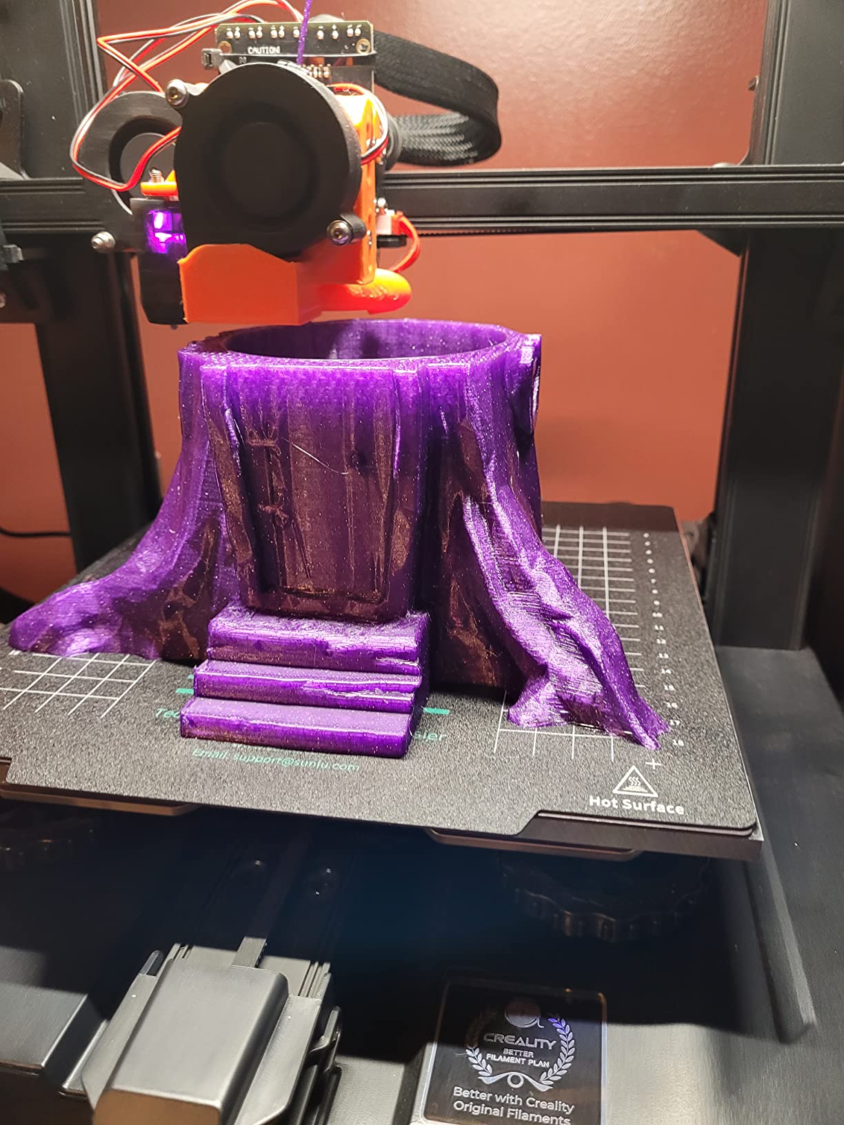 $7/mo - Finance Zi-Rui 3D Printer PETG Filament, Sparkly Glitter Purple ...