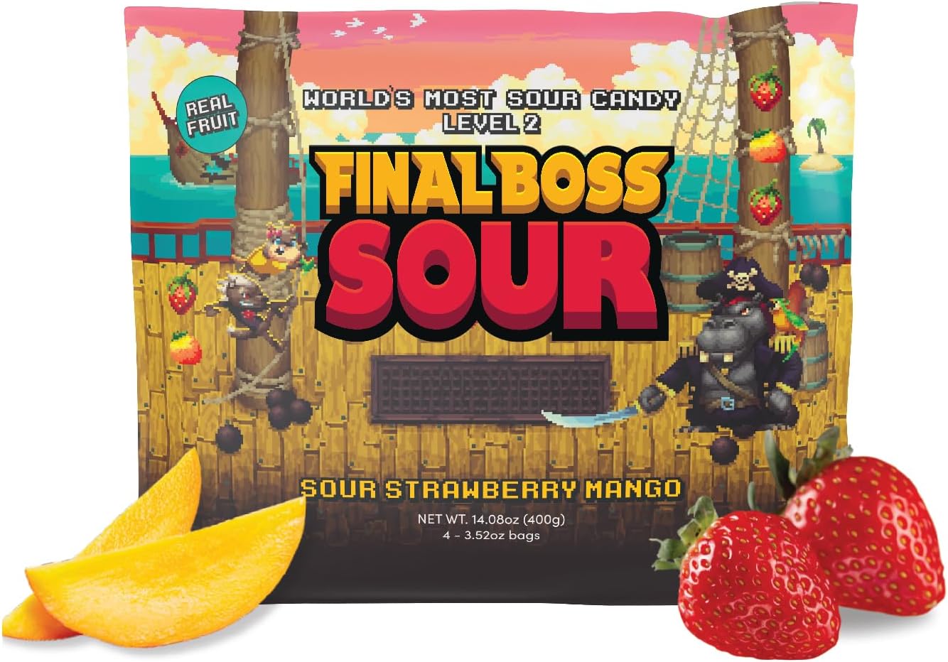 Amazon.com : Final Boss Sour Candy, Super Sour Gummy Candy Challenge ...