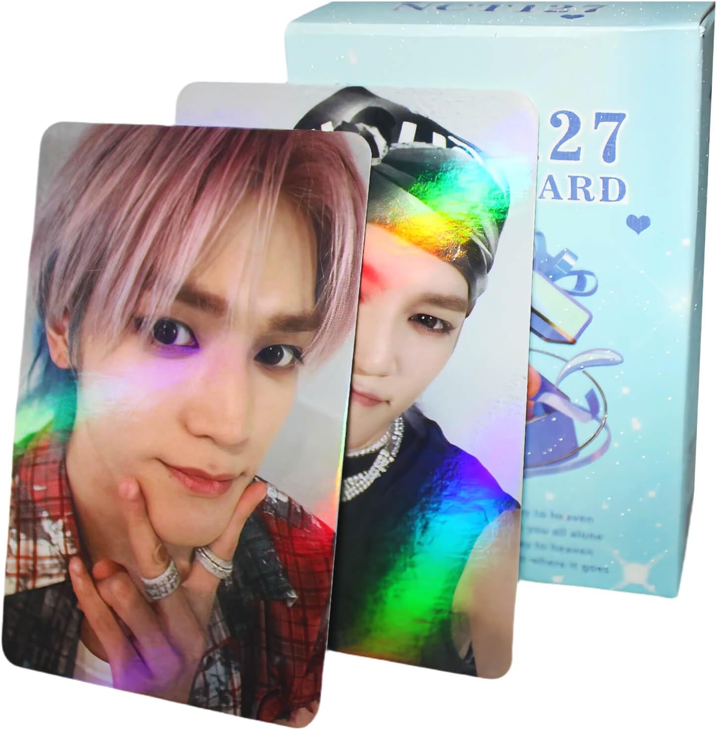 Amazon.com: PYAJUU Nct 127 Photocard 50pcs Nct127 Laser Album Photocard ...