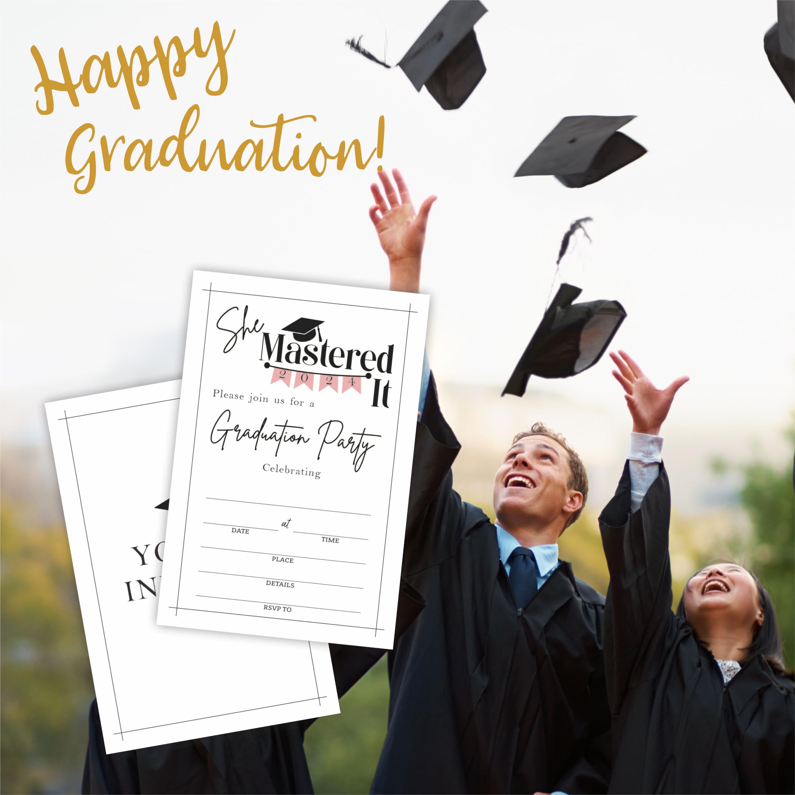 Dual Graduation Party Invitations