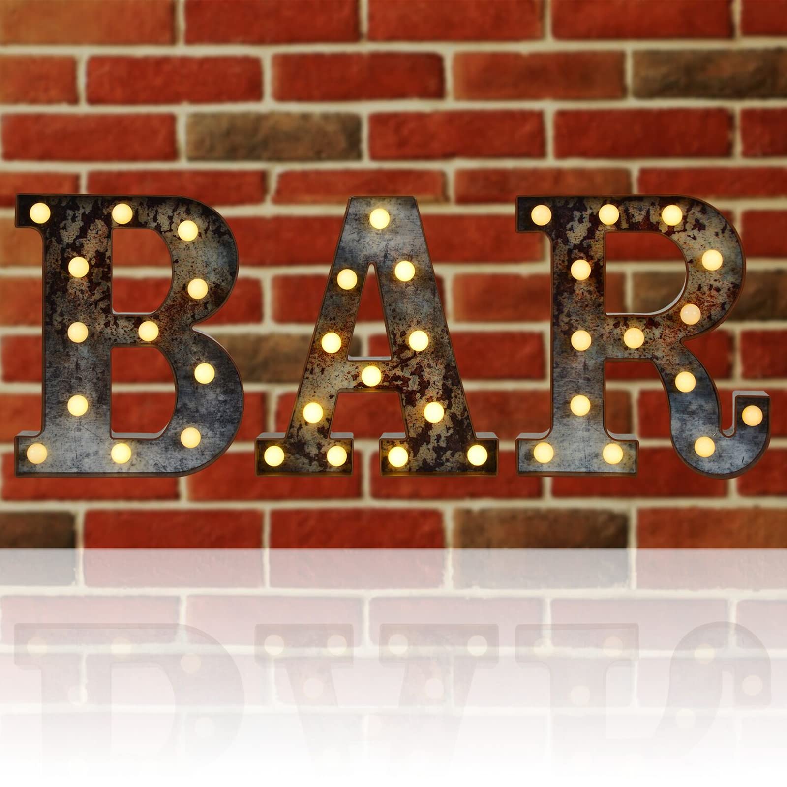 Battery Powered Sign Rdutuok LED Bar Sign Letters - Battery Powered ...