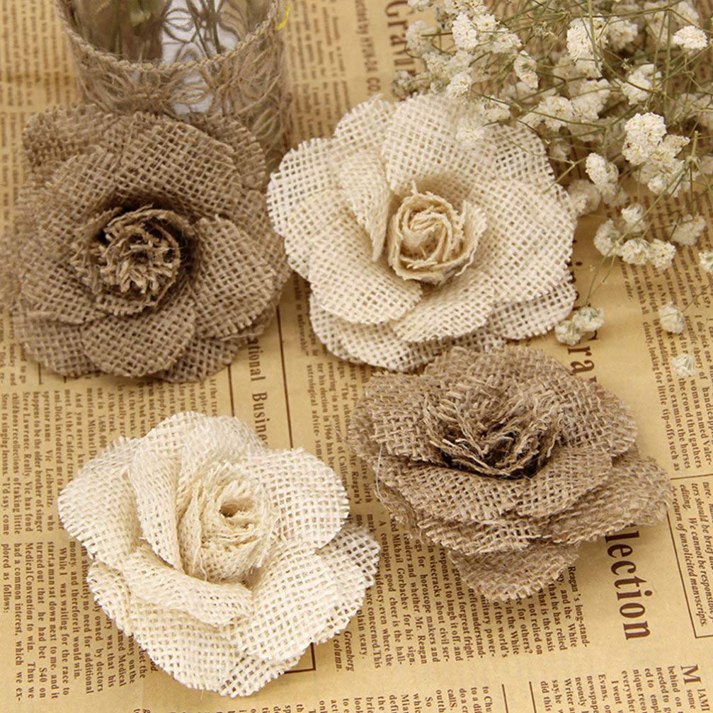 Purchase Burlap Flowers Burlap Flowers Jute Flower Party Decoration
