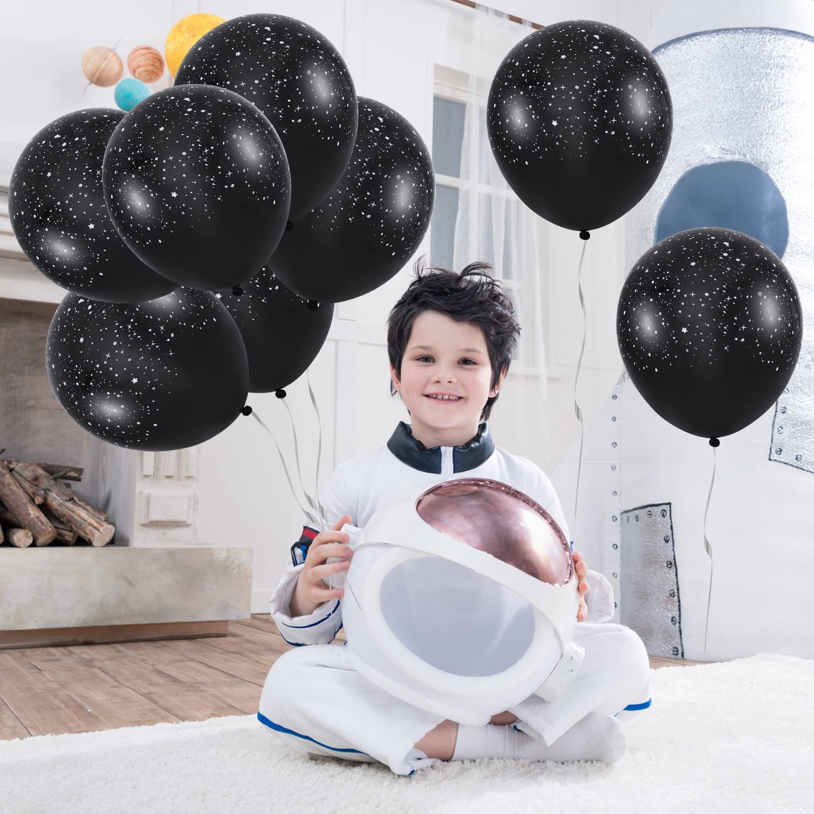 Snapklik.com : Deekin 60 Pcs 12 Inch Metallic Galaxy Balloons Latex ...