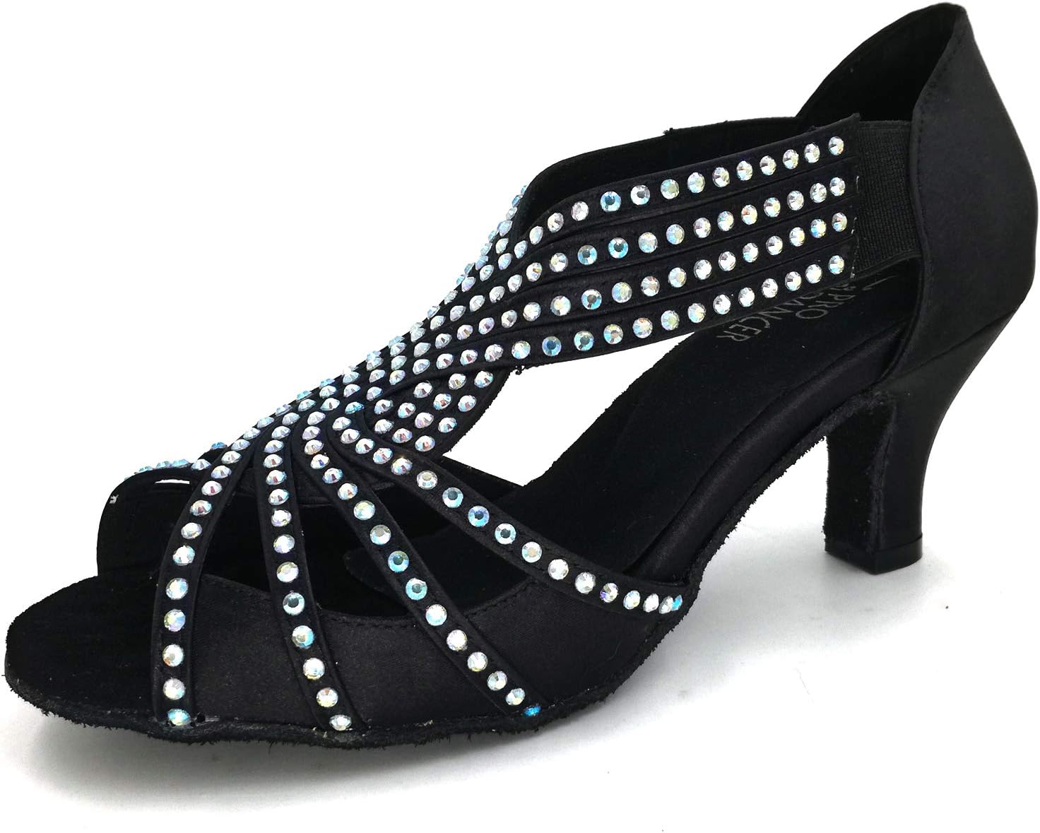 Amazon.com | Pro Dancer Women Ballroom Dance Shoes Latin Sandals Open ...