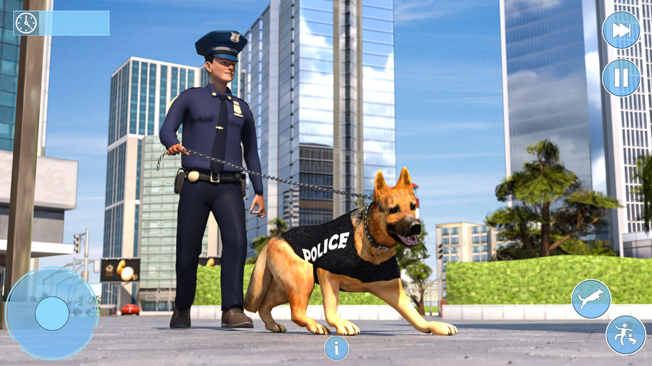 Real Open World Police Dog Simulator Game 2023: US Police Dog Chase VS ...