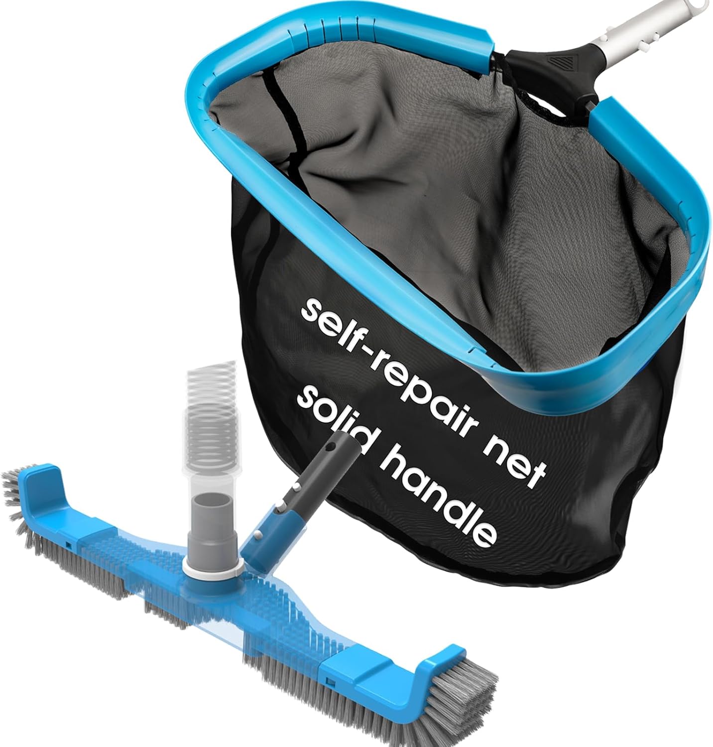 Amazon.com: TidyMister Self Repair Heavy Duty Pool Net with 20'' 2-in-1 ...