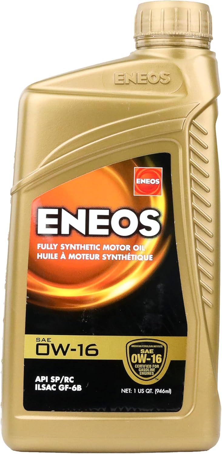 Amazon.com: ENEOS 0W-16 Fully Synthetic Motor Oil (1-Quart, Single Pack ...