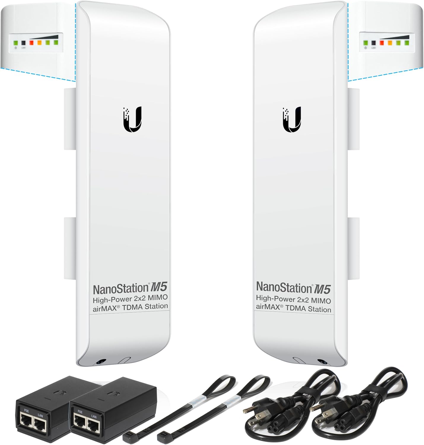 Amazon.com: Pre-Configured Bundle of 2 Ubiquiti NanoStation M5 (NSM5 ...
