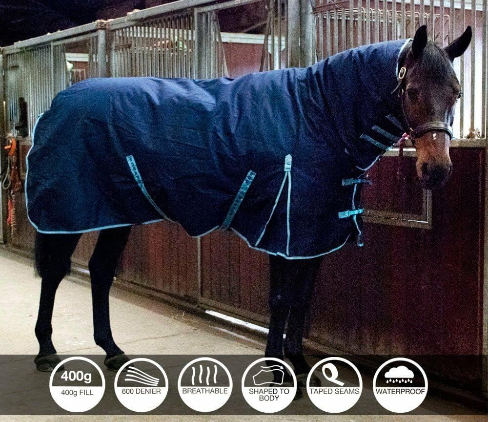 PESSOA Heavyweight Combo Turnout Rug 400g (6'3") : Amazon.co.uk: Pet ...