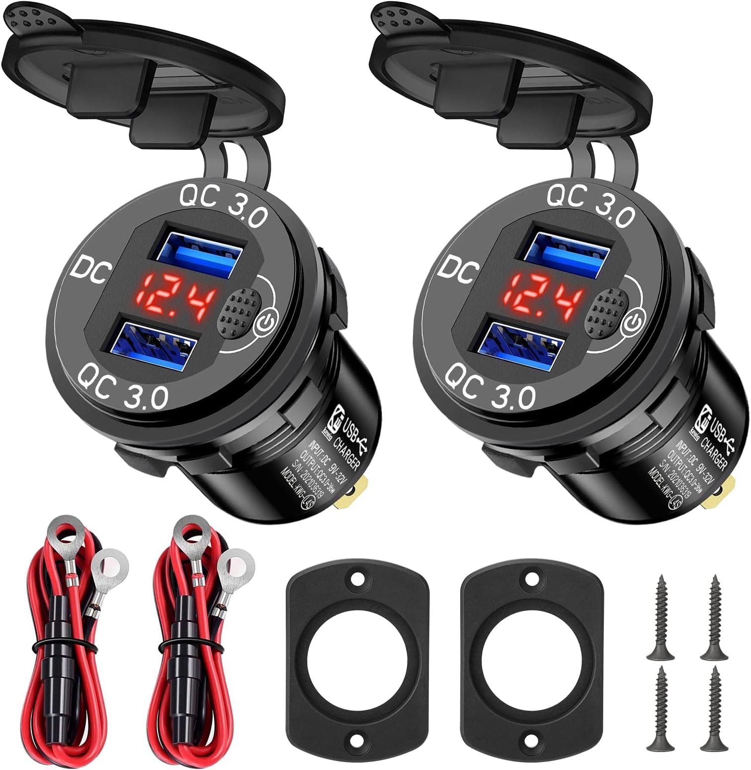 Amazon.com: 12V Cigarette Lighter Socket, 12 Volt USB Outlet: PD 20W ...