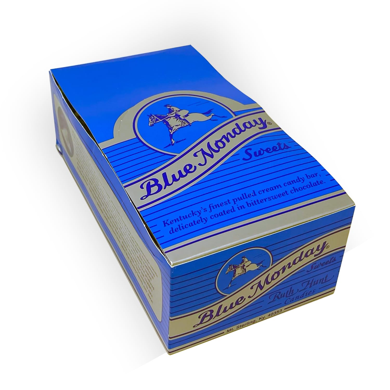 Amazon.com: Blue Monday Pulled Cream Candy Dark Chocolate Bars - Box of ...