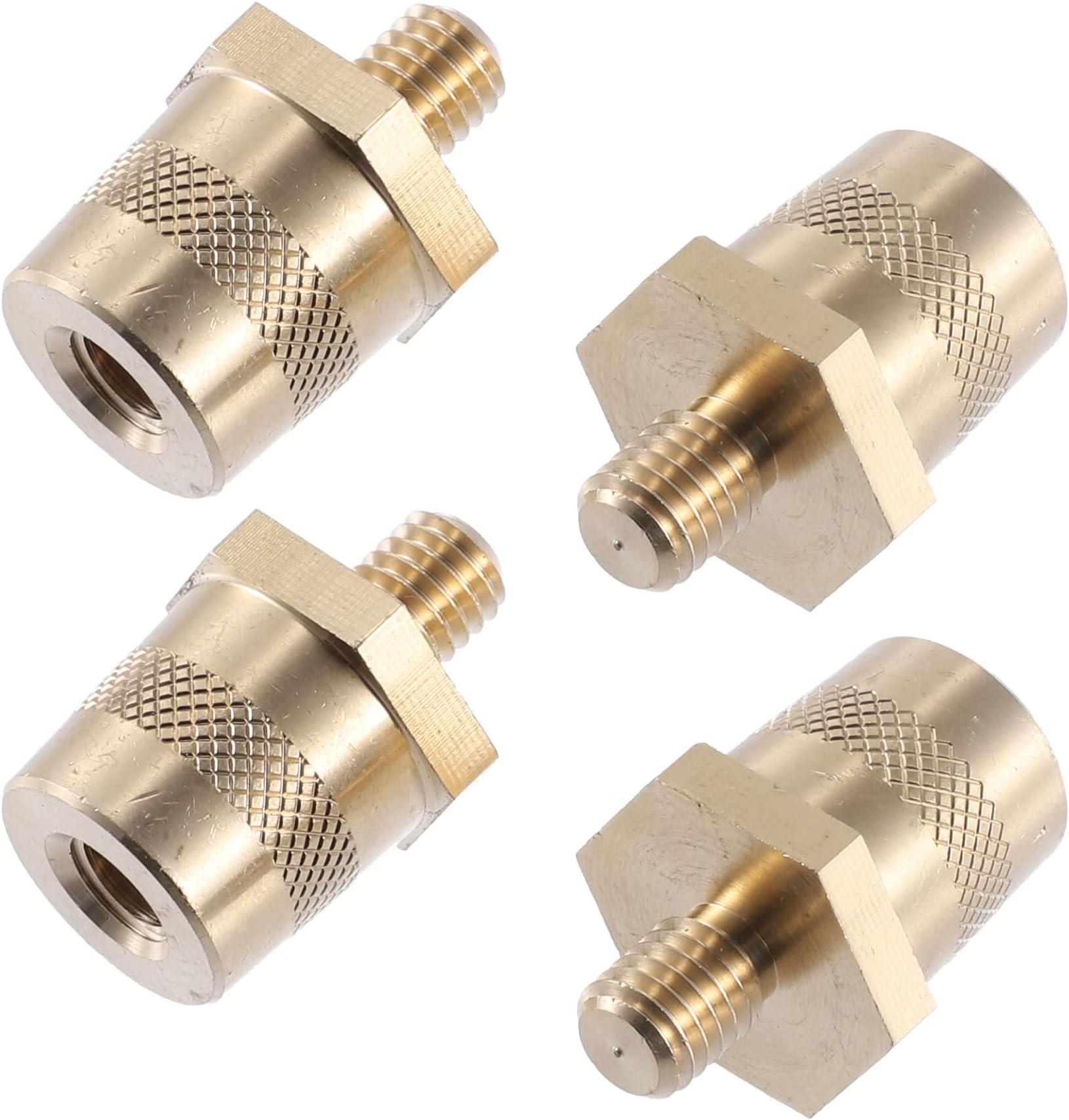Amazon.com: X AUTOHAUX 2 Pair M8 Battery Terminal Connector Brass Tone ...