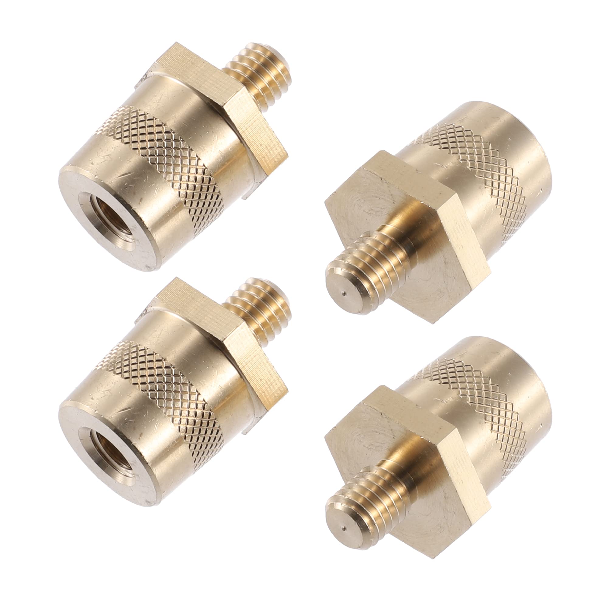 Amazon.com: X AUTOHAUX 2 Pair M8 Battery Terminal Connector Brass Tone ...