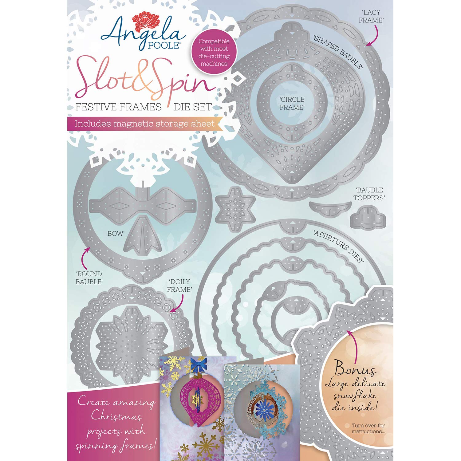 Amazon.com: ANGELA POOLE DESIGNS APSSFF02 FSTV FRAME-ANGELA POOLE DIE SET