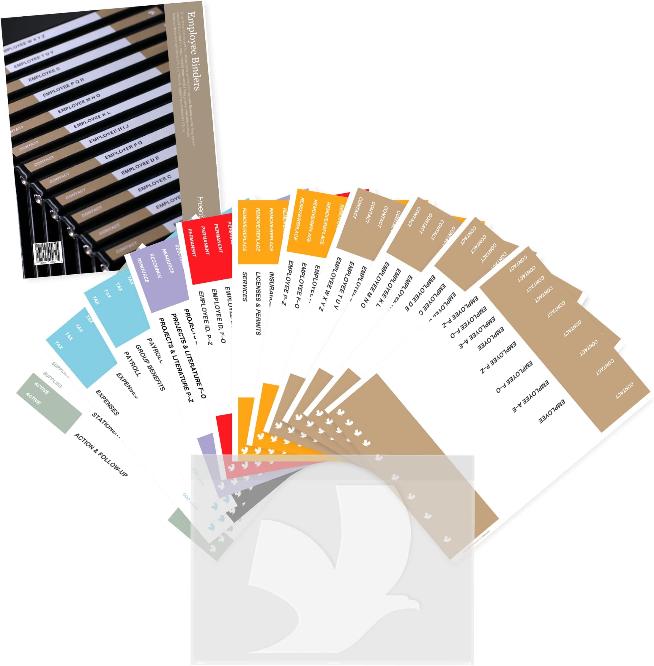 Amazon.com : FreedomFiler Employee Filing System for Binders : Office ...