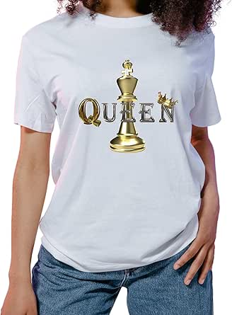 Queen Graphic T-Shirt (US, Alpha, Small, XX-Large, Regular, Regular ...