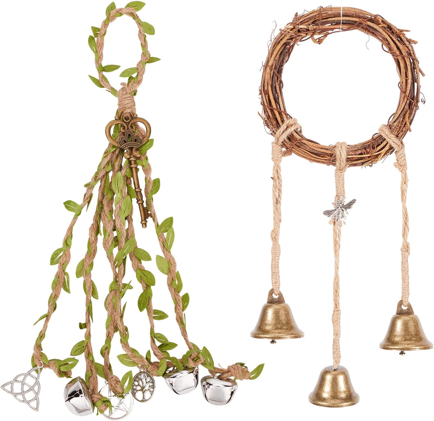 Amazon.com: GORGECRAFT 2PCS 2 Style Witch Bells Protection for Door ...