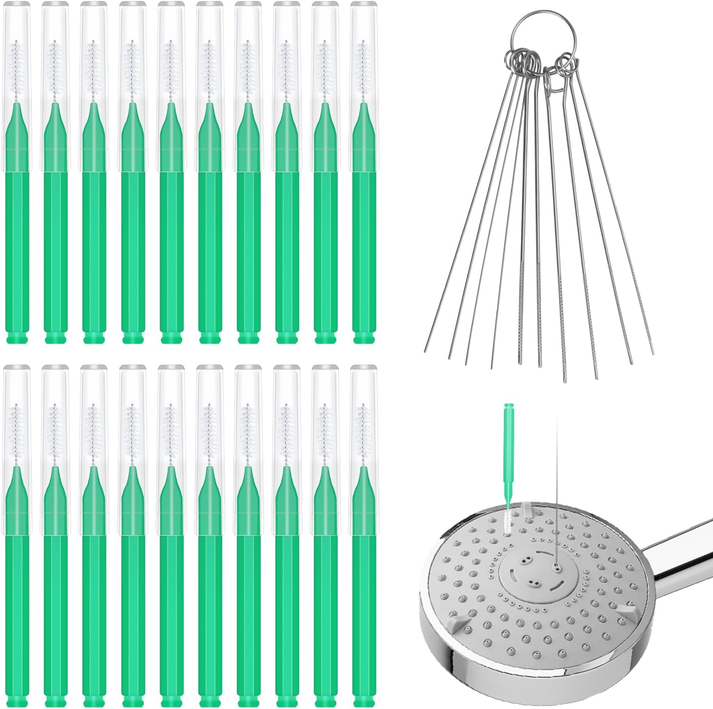 Amazon.com: 80pcs Shower Head Cleaner Tool,Orange Shower Head Cleaning ...