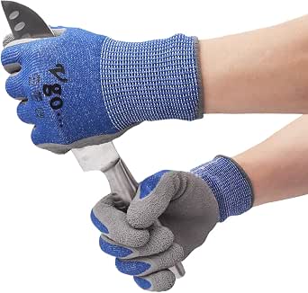 Vgo... Cut Resistant Gloves,Cutproof Work Gloves Men Women,Latex Rubber ...