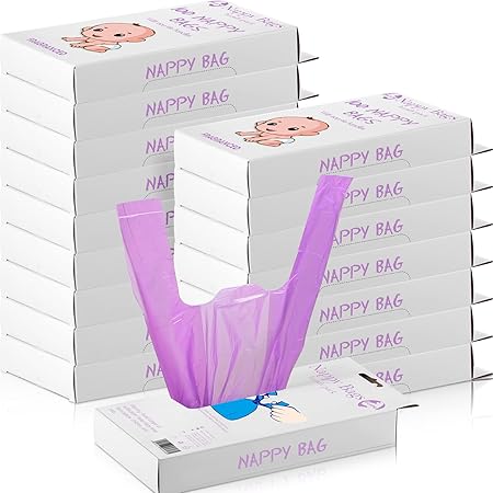 Amazon.com: 1600 Count Baby Disposable Diaper Bags Scented Diaper Sacks ...