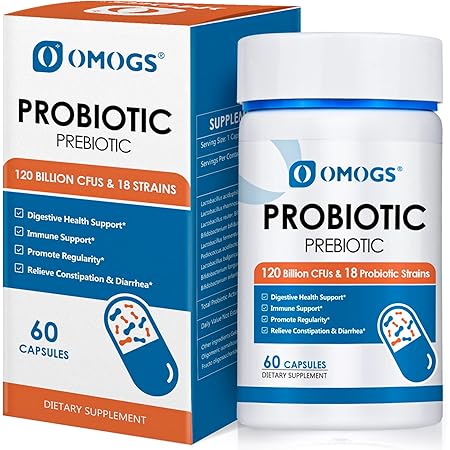 Amazon.com: OMOGS Probiotics 90 Billion CFUs 18 Strains,with 3 Organic ...