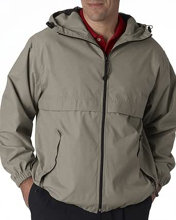 Ultraclub 8908 UC Hooded Zip Jacket - Tan - XS at Amazon Men’s Clothing ...