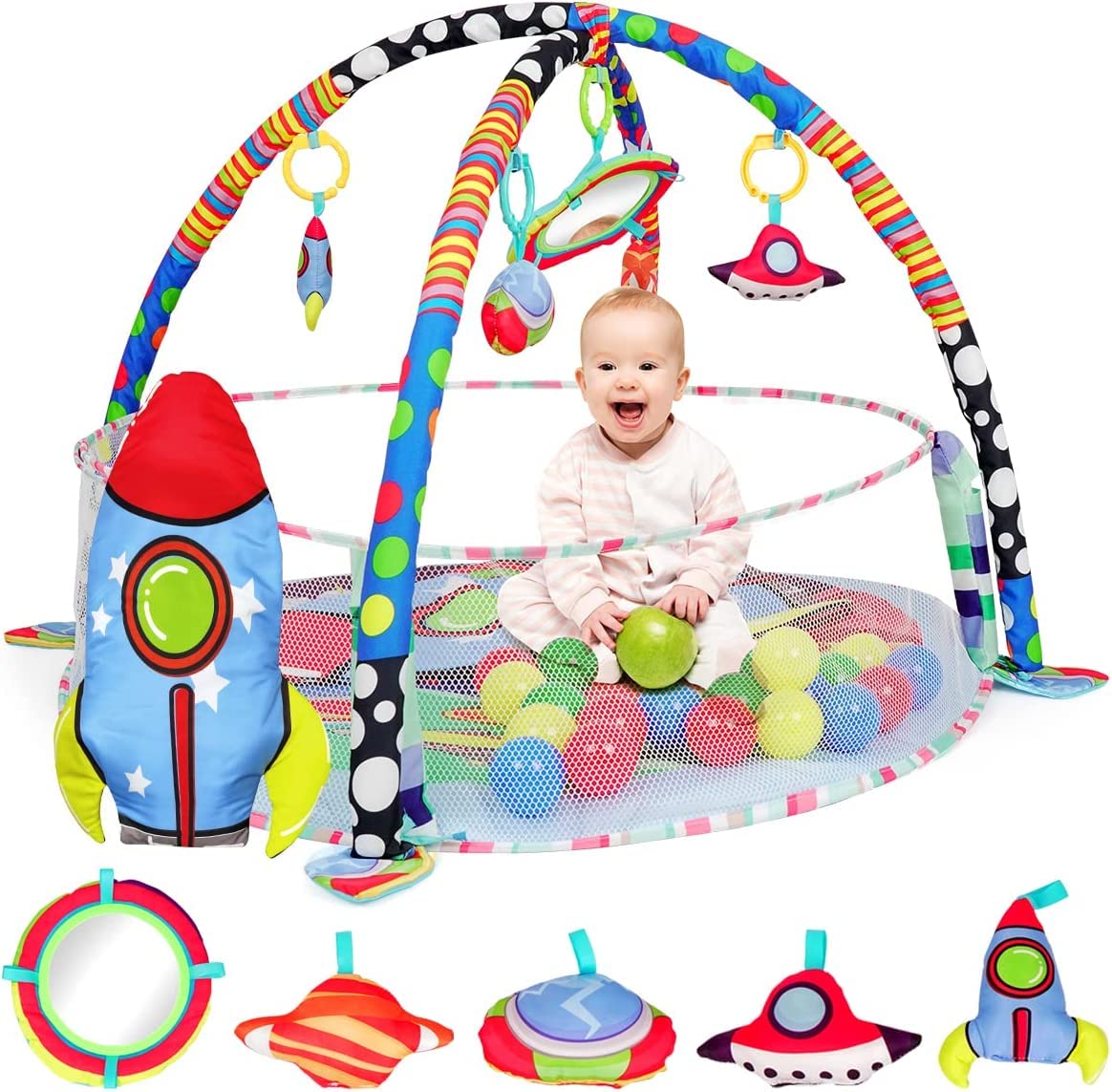 Amazon.com : Siairo Jumbo Baby Activity Gym Folding Baby Play Gym Play ...