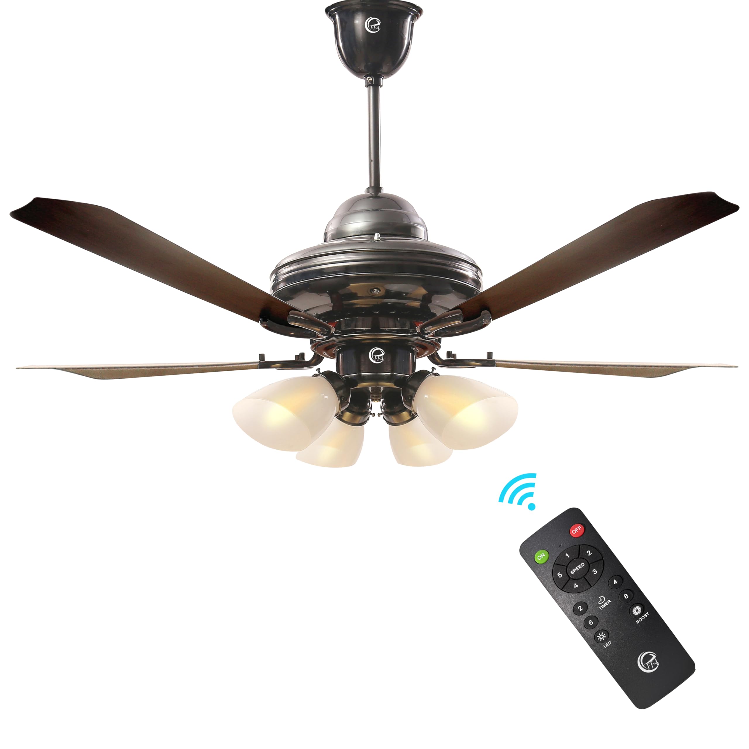 eFF4 Atom 1200 mm 4 Blade 4 Star Power Saving Ceiling Fan with BLDC ...