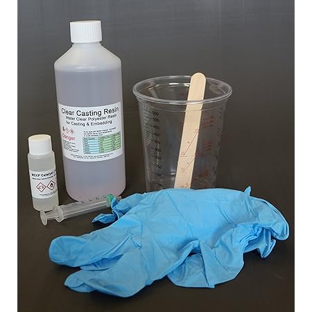 Water Clear Casting Cast Resin 1kg (Polyester) - Supplied with Hardener ...