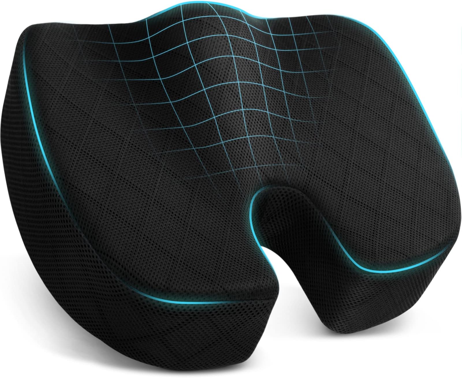Amazon.com: FOMI Extra Thick Firm Coccyx Orthopedic Memory Foam Seat ...