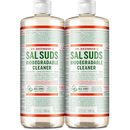 Amazon.com: Dr. Bronner's - Sal Suds Biodegradable Cleaner (1 Gallon ...