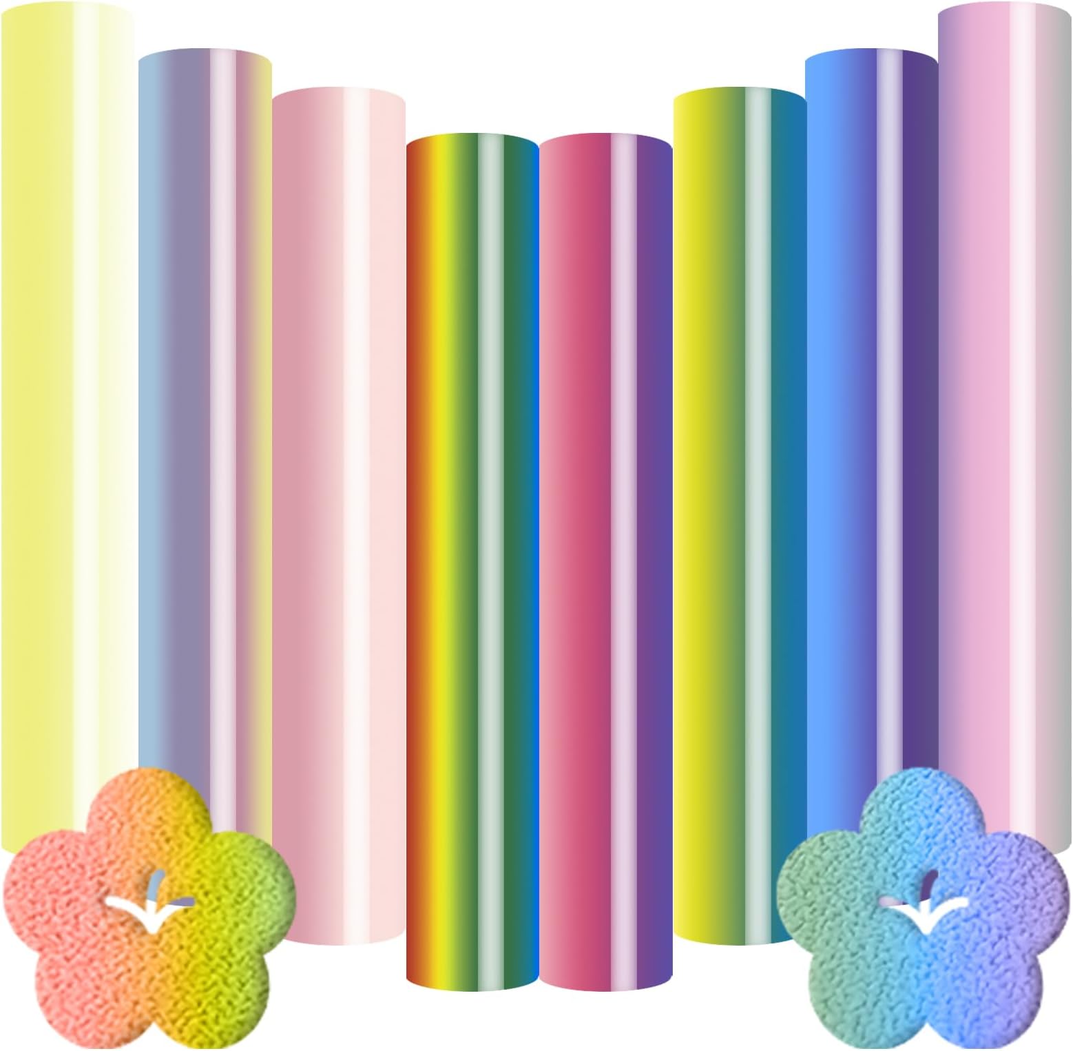 Amazon.com: Puff Vinyl Heat Transfer 3D - Puff HTV Vinyl Gradient ...