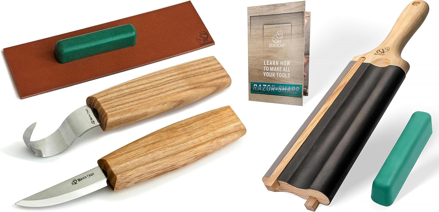 Amazon.com: BeaverCraft S01 Wood Spoon Carving LS5P1 Strop Wood Carving ...