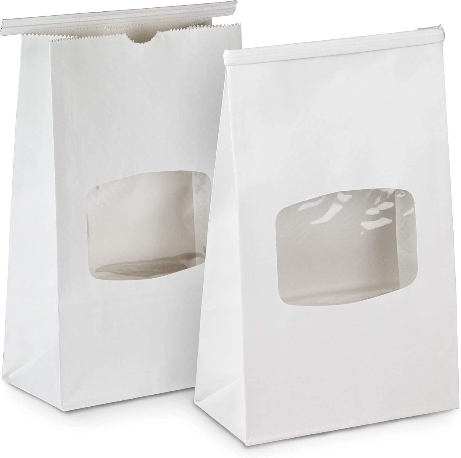 Amazon.com: Fit Meal Prep 75 Pack Bakery Bags with Window, 9.5 x 6 x 2. ...
