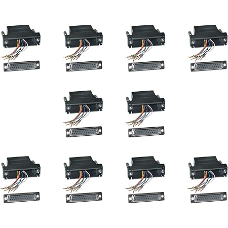 Amazon.com: StarTech.com DB25 to RJ45 Modular Adapter - M/F - Serial ...