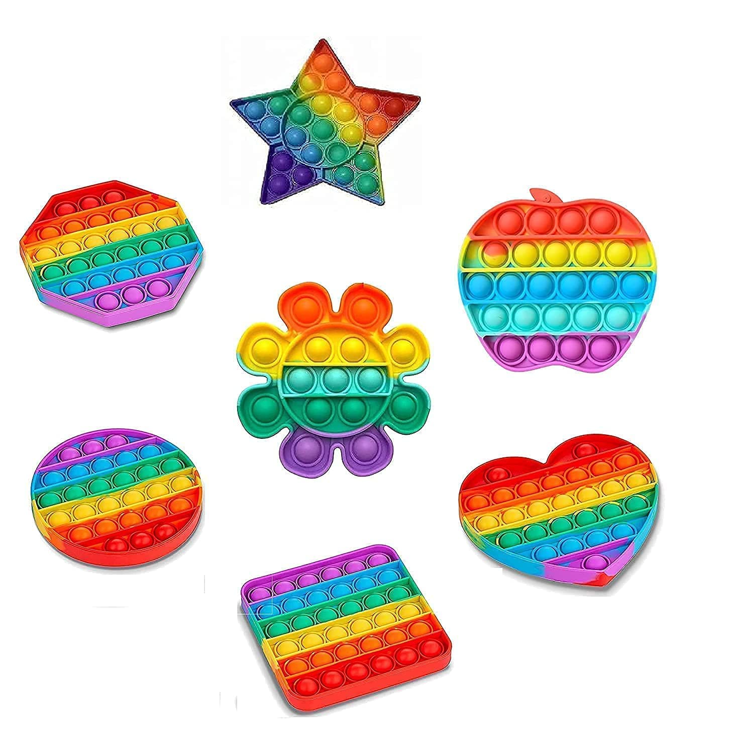 Buy RUBI ENTERPRISE Mix Shape Pop It Fidget Toys for Kids | Push Pop ...