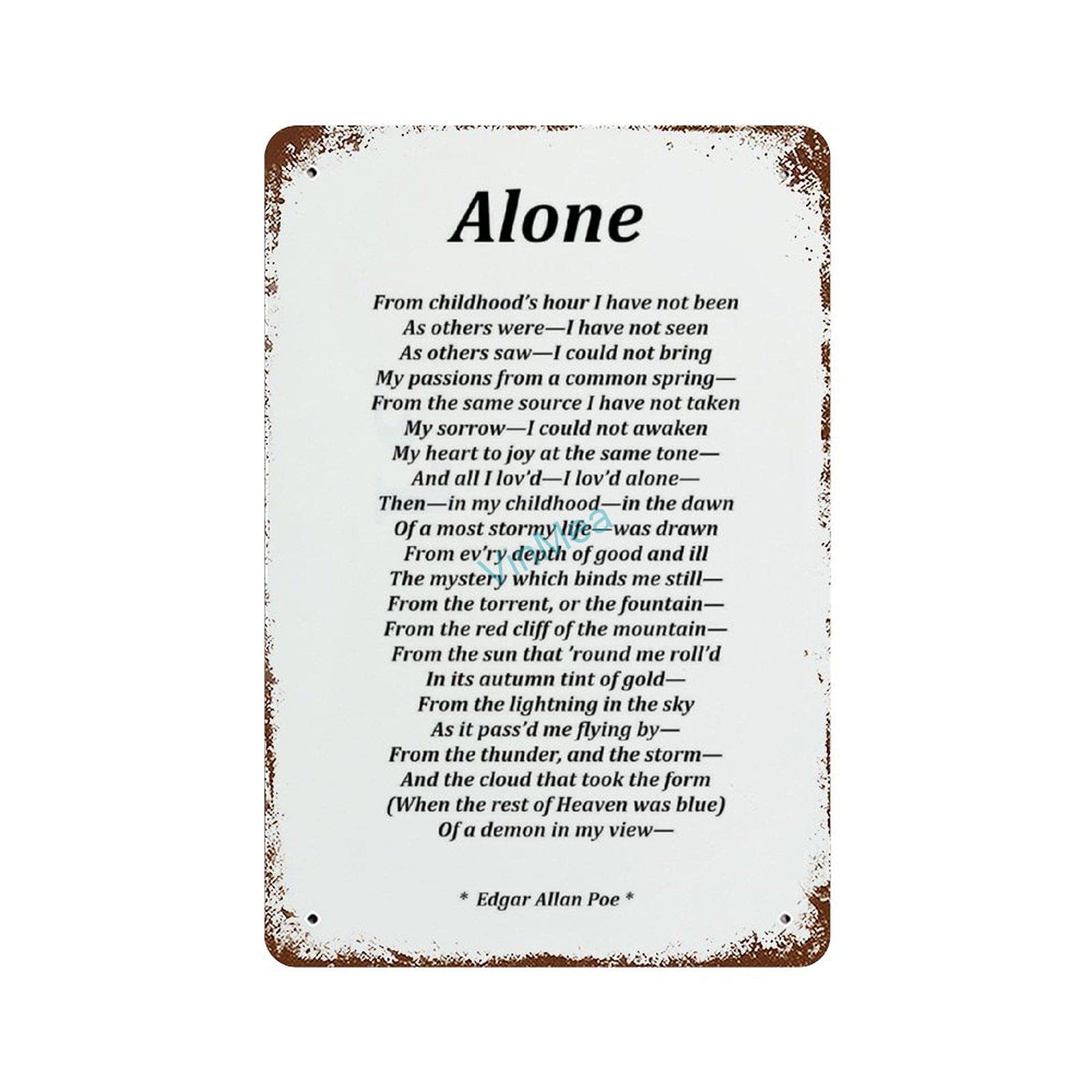 Alone Poem